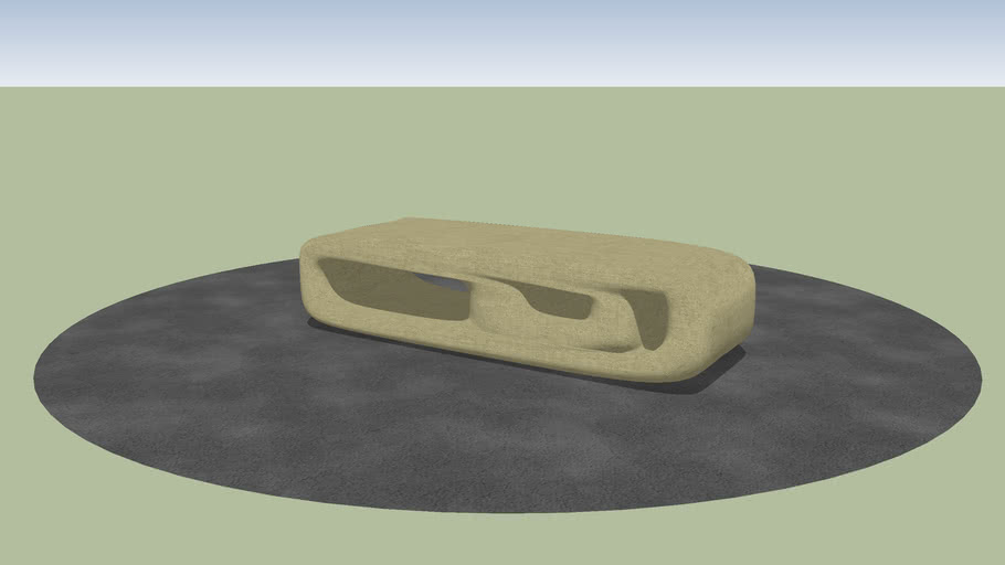 modern bench | 3D Warehouse