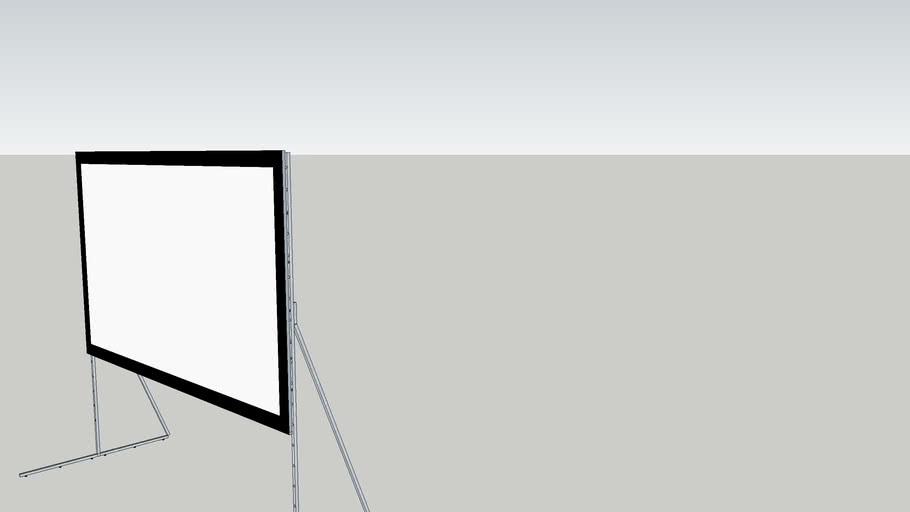 10.8 x 6 ft Projection Screen | 3D Warehouse