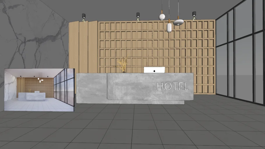 RECEPTION+TABLE+STONE+COUNTER | 3D Warehouse