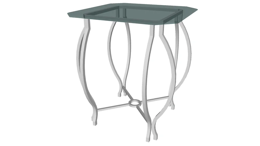 High Glass Table - Detailed | 3D Warehouse
