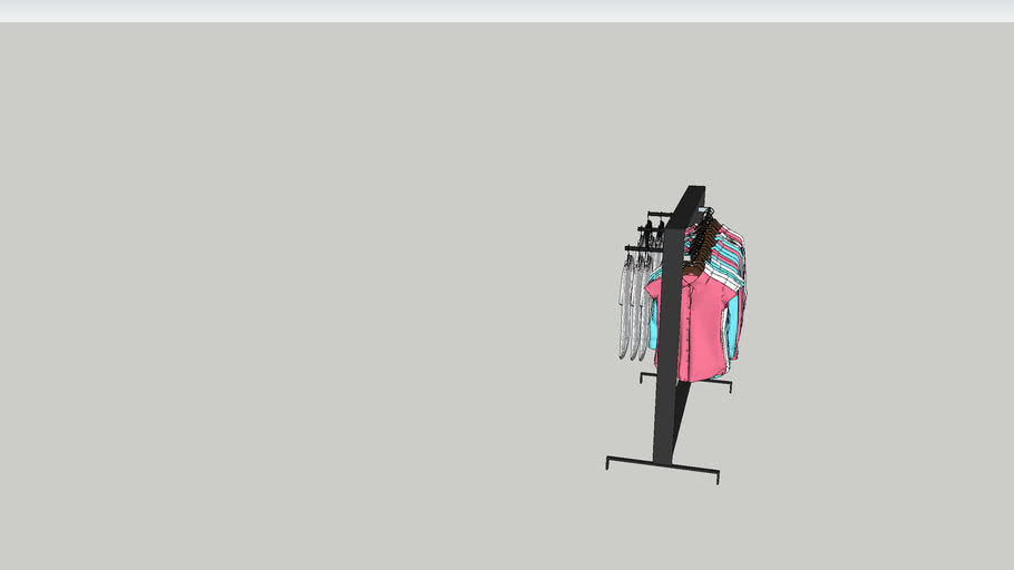 Clothing display hanger | 3D Warehouse