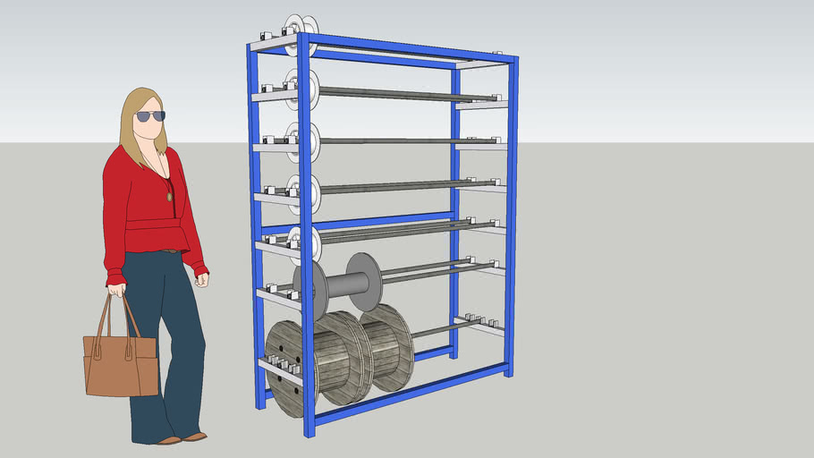 Rak Kabel Bobin Rack Bobine Spool | 3D Warehouse