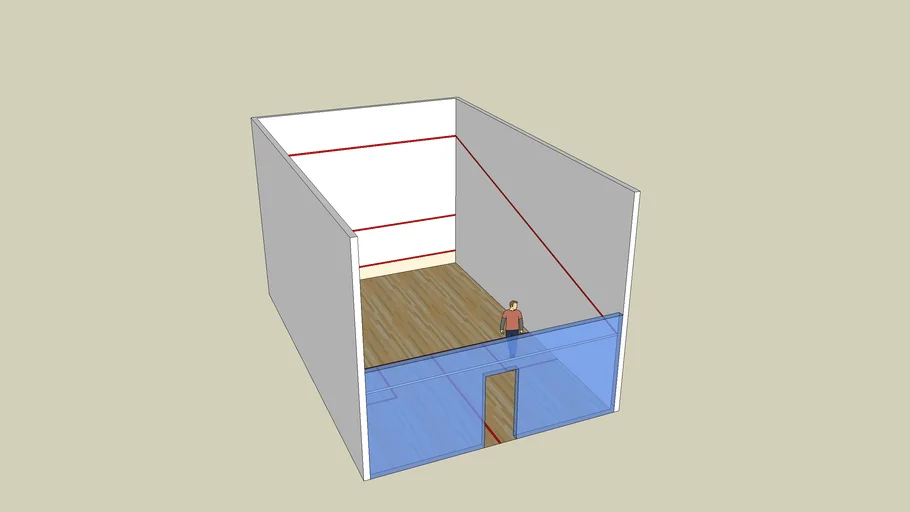 Squash Court - Glass Backed | 3D Warehouse