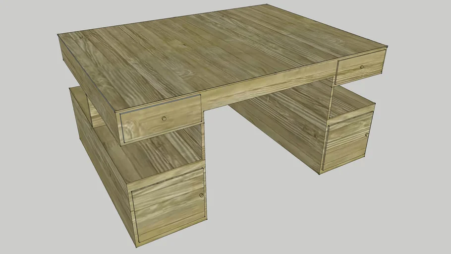 Wooden Table | 3D Warehouse