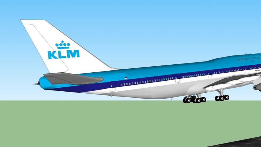 KLM landing in Kuala Lumpur International Airport | 3D Warehouse