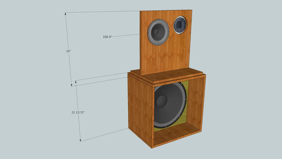 H-Frame Open Baffle speaker | 3D Warehouse