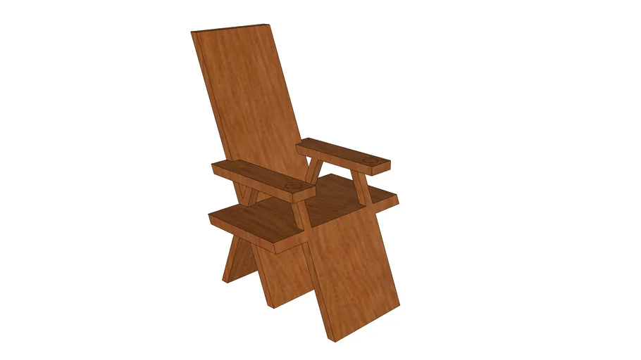 Pool Chair - Wood | 3D Warehouse