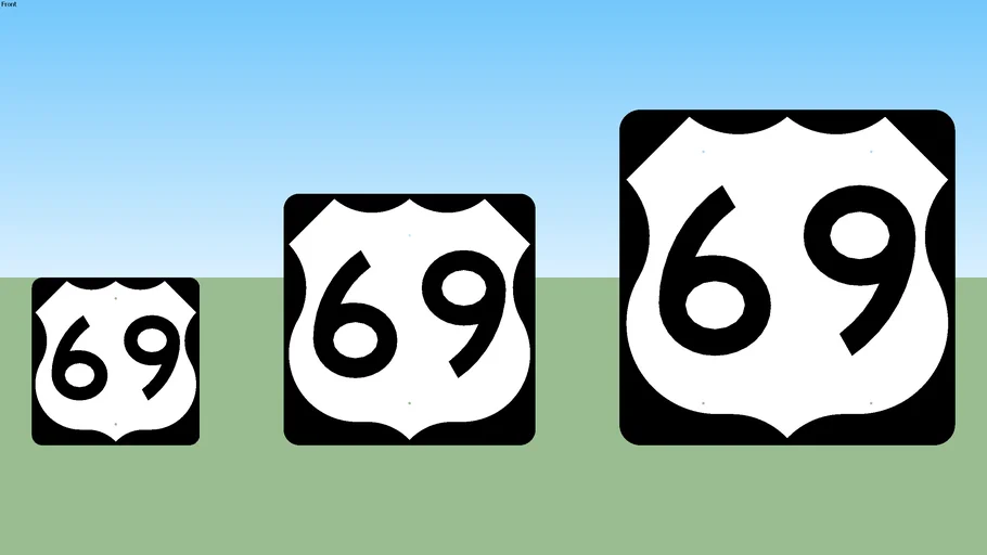 U.S. 69 Sign | 3D Warehouse