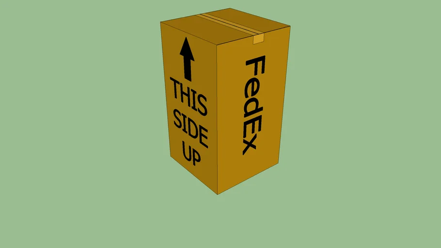 Fedex Box | 3D Warehouse