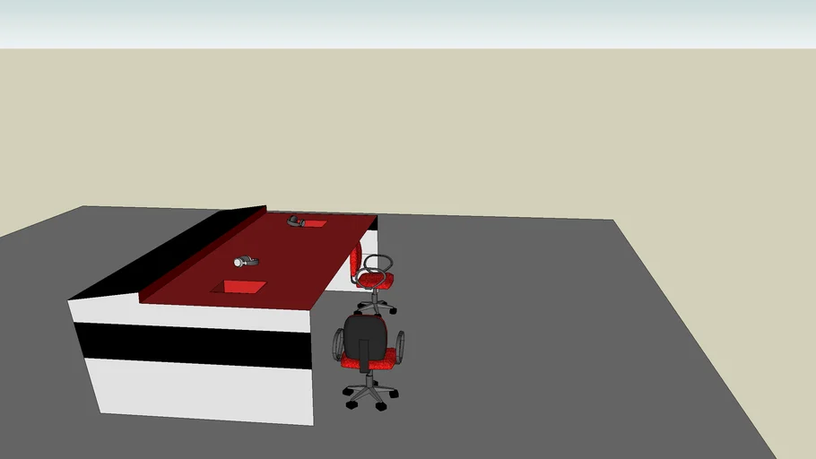 WWE Commentary Table | 3D Warehouse