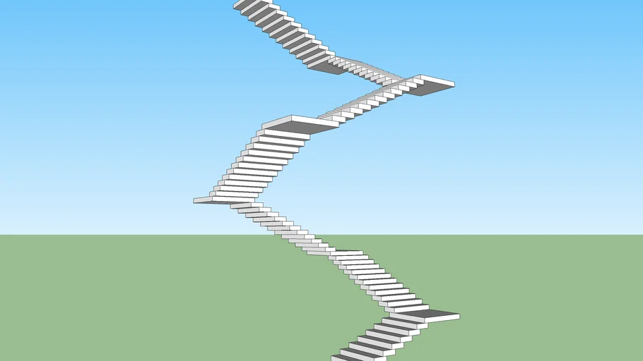 Extended stair | 3D Warehouse