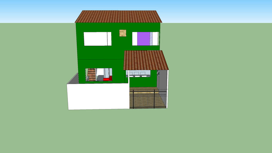 casa 3 quartos simples | 3D Warehouse