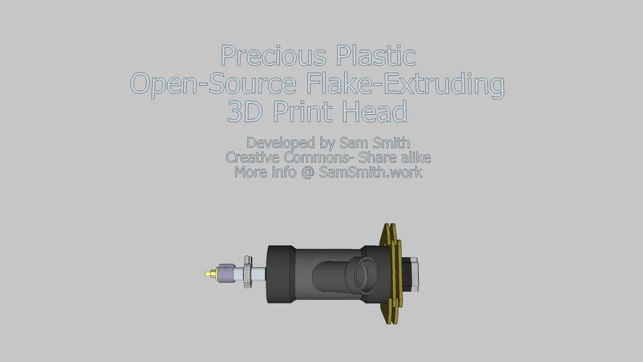 Precious Plastic 3D printer head, Full Documentation + Assembly | 3D ...