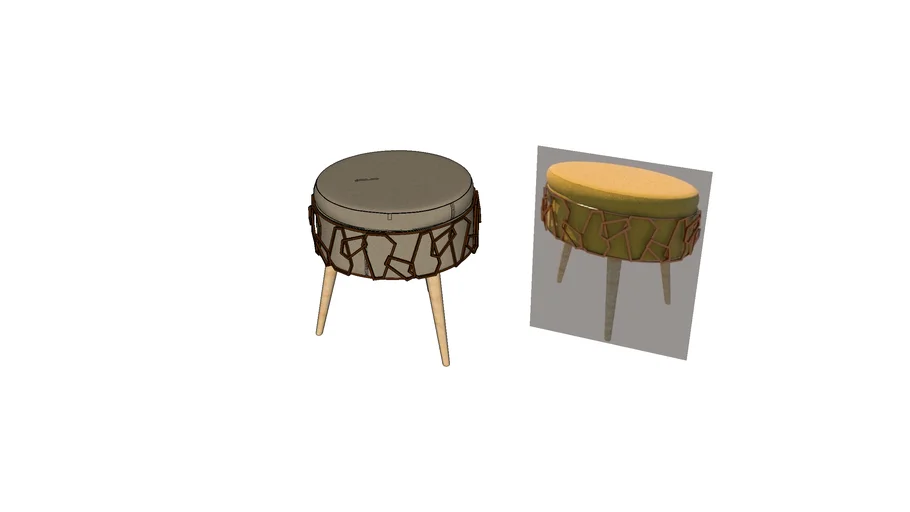 poof seating | 3D Warehouse
