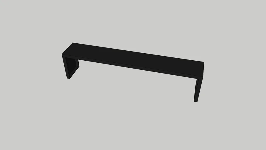 Banc Big Irony / L 210 cm - Métal - Zeus | 3D Warehouse