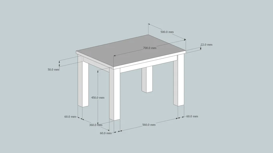 small table | 3D Warehouse