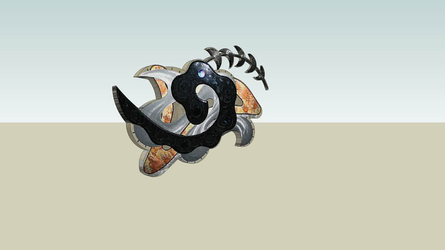 MODERN ART WALL SCULPTURE | 3D Warehouse