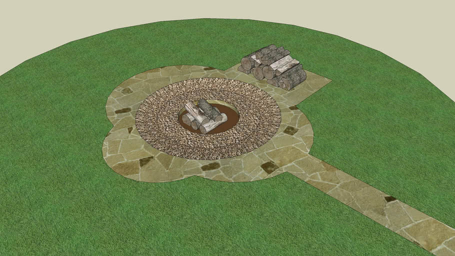 my fire pit in my back yard | 3D Warehouse