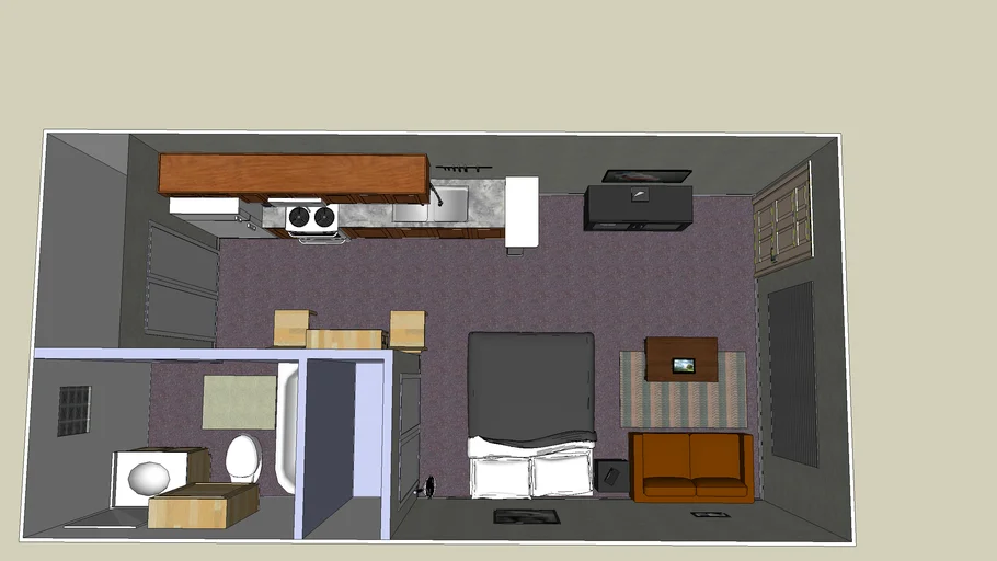 Studio Apartment | 3D Warehouse