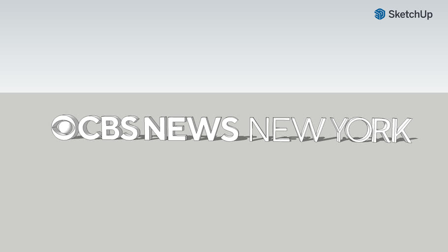 CBS News New York Logo | 3D Warehouse