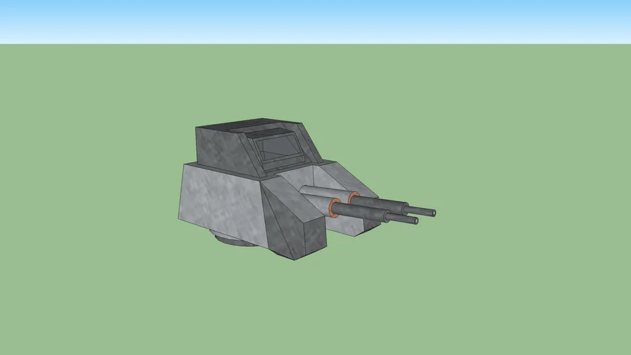 Gunship Turret (Two Barreled) | 3D Warehouse