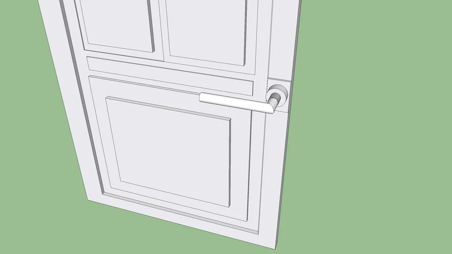 DOOR WITH HANDLE | 3D Warehouse