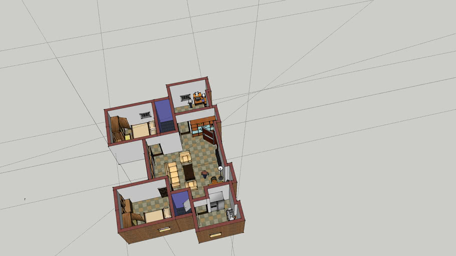 2 bhk flat | 3D Warehouse