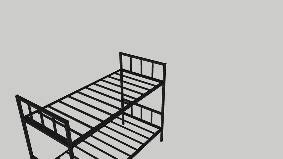 Bunk Bed, Metal Framed | 3D Warehouse