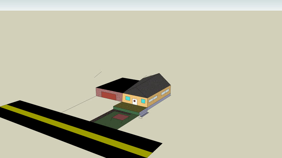 house on road | 3D Warehouse