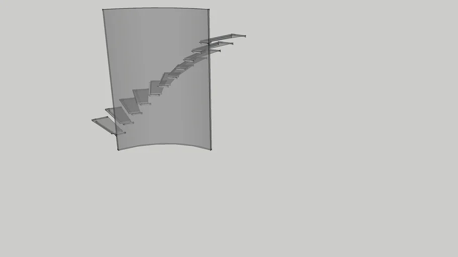 Curved stairs | 3D Warehouse