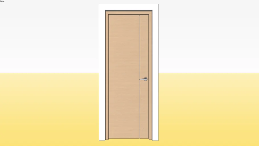 Flush Door D3 700 x 2100 Jamb 4 | 3D Warehouse