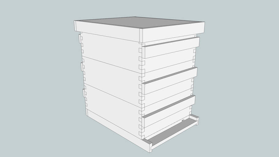 Langstroth Hive, All Medium | 3D Warehouse