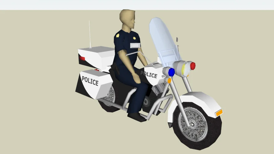 police motorcycle | 3D Warehouse