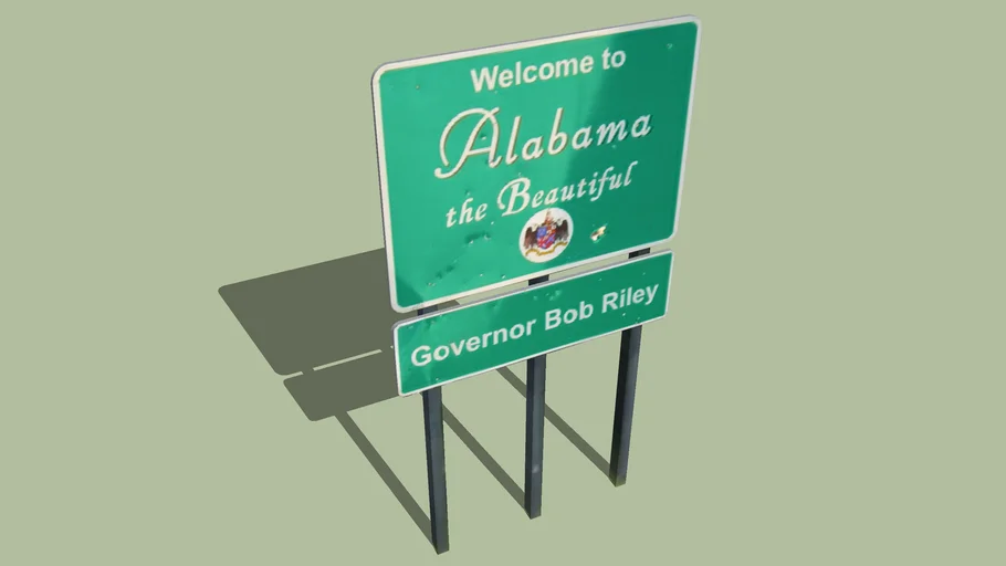Welcome Sign Alabama | 3D Warehouse