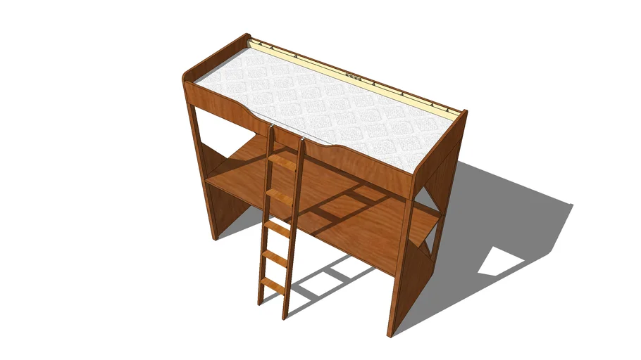 Кровать-чердак (loft bed) | 3D Warehouse