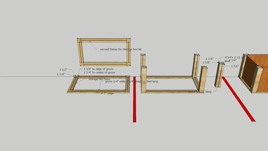 Storage box PLANS | 3D Warehouse
