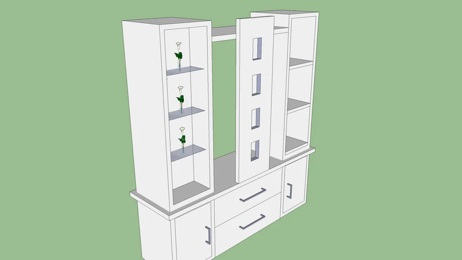 Partisi Ruangan Putih | 3D Warehouse