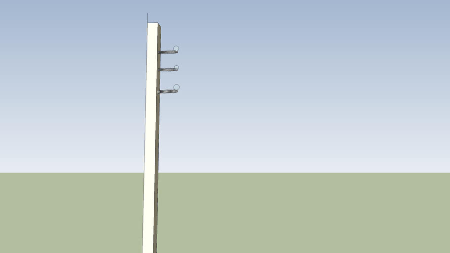 Concrete Electrical Utility Pole | 3D Warehouse