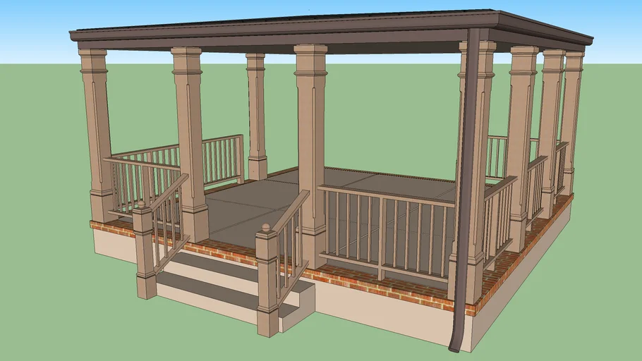 covered patio | 3D Warehouse