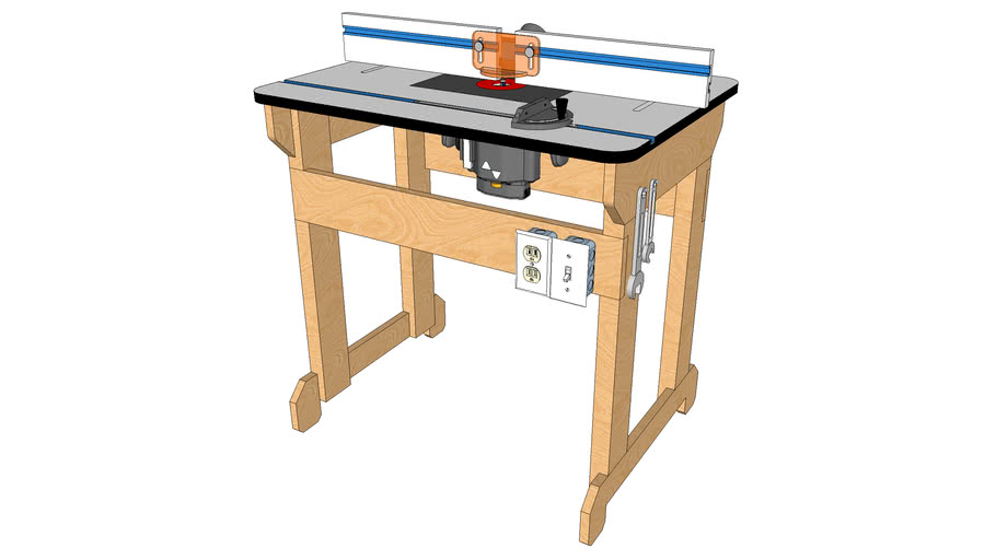 A simple router table | 3D Warehouse