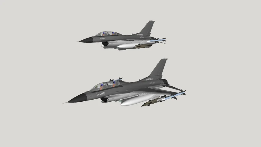 USMC-MARINES-F-16-D-BLOCK | 3D Warehouse
