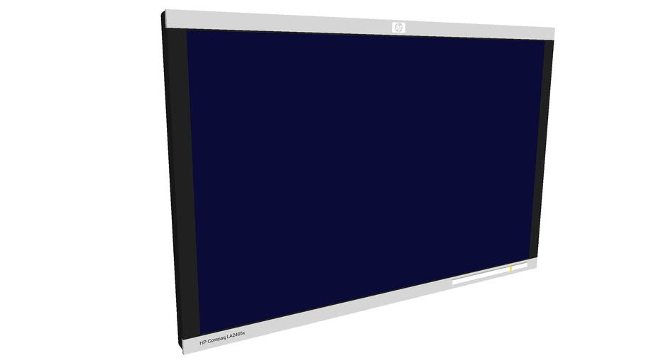 HP Compaq LA2405x, 24' LCD Display. | 3D Warehouse