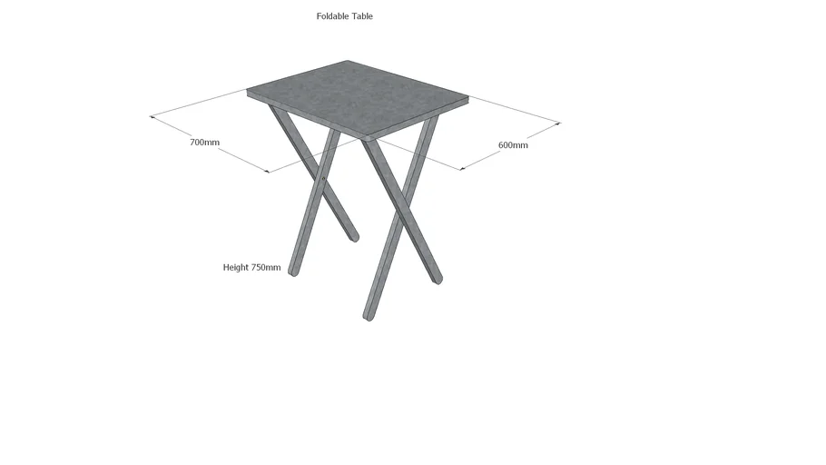 Foldable Table | 3D Warehouse