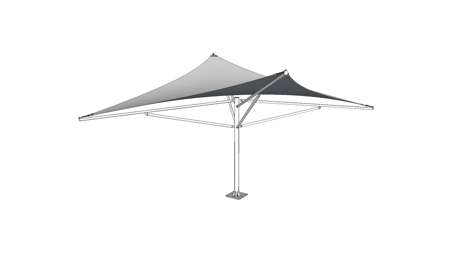 indemanddrawingoffice.co.za Centre Post Hypar Shade | 3D Warehouse