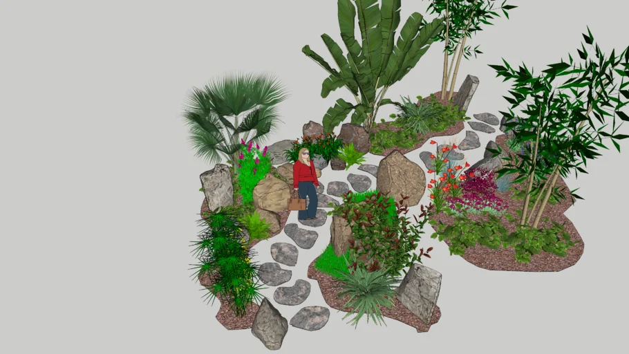 rock garden path | 3D Warehouse