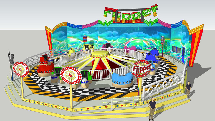 Funfair Ride (FLIPPER) HUSS | 3D Warehouse