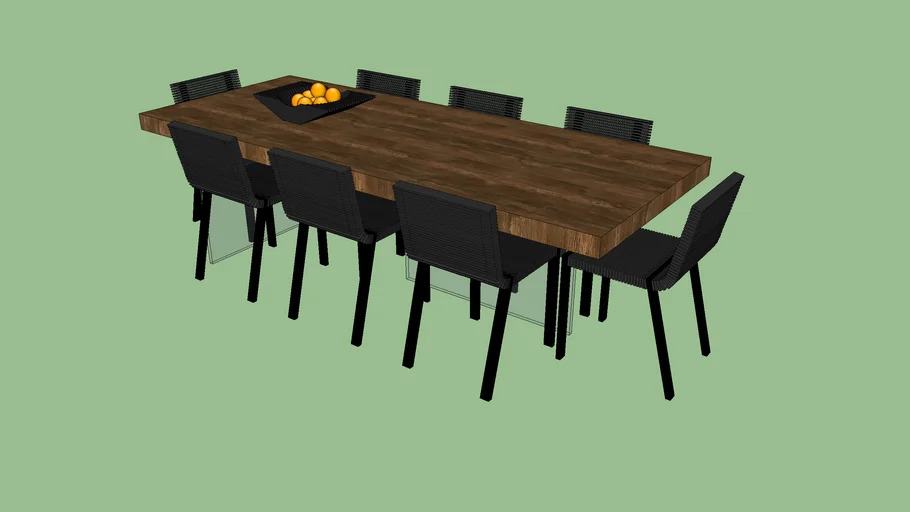 LAGO FLOATING TABLE AND STEPS CHAIR | 3D Warehouse