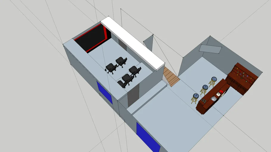 Finished Basement v1 | 3D Warehouse