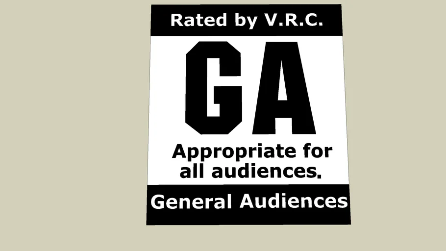 V.R.C. Rating GA | 3D Warehouse