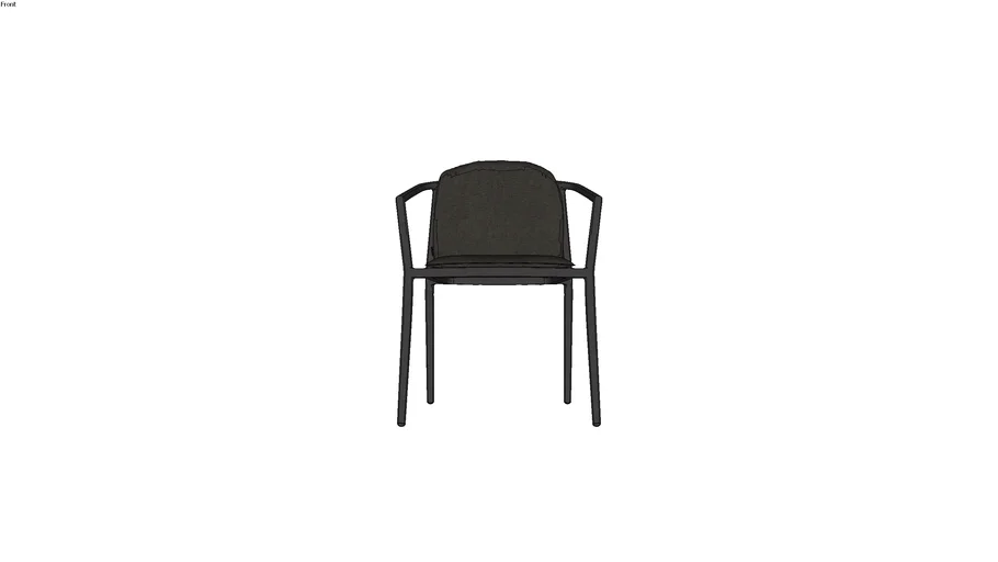 Akula Diamond Armchair Lava Charcoal with cushion 41501 - Akula Living ...